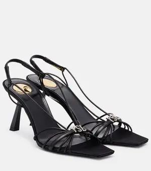 Saint Laurent Jerry Leather Slingback Sandals