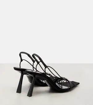 Saint Laurent Jerry Leather Slingback Sandals
