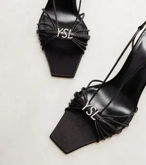 Saint Laurent Jerry Leather Slingback Sandals