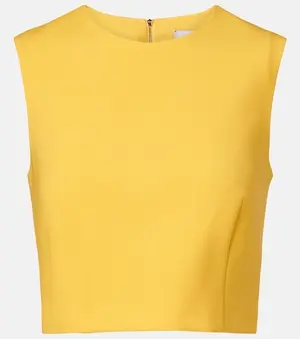 CAROLINA HERRERA Wool-Blend Crop Top