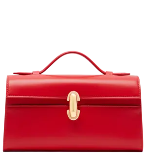 Savette Leather Top-handle Bag - Red
