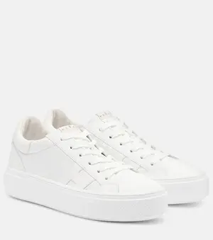 Hogan H705 Leather Platform Sneakers