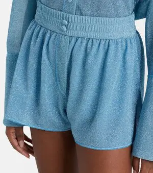 Oseree Lumière Metallic Shorts - Blue