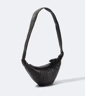 LEMAIRE Croissant Small Leather Shoulder Bag - Brown