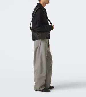 LEMAIRE Croissant Small Leather Shoulder Bag - Brown