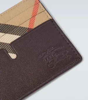 Burberry Check Leather Card Holder