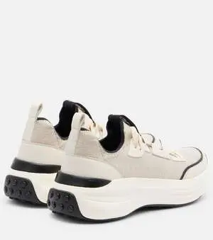 TOD'S Leather-trimmed Sneakers