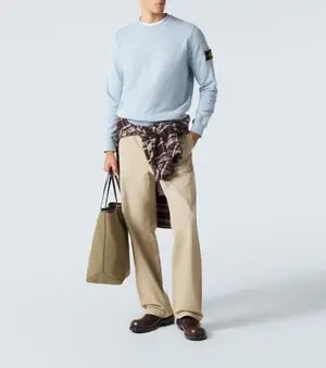 Stone Island Compass Cotton Jersey Sweatshirt