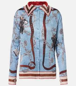 Acne Studios Printed Pleated Shirt