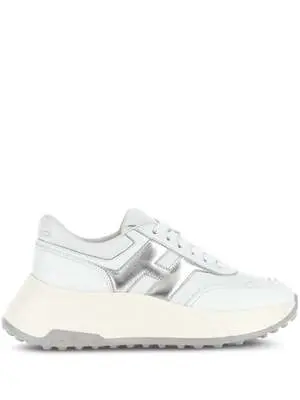 Hogan Hi-fi Leather Sneakers - Silver