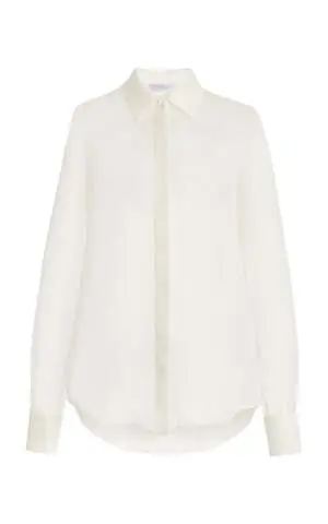 Women's White Silk Shirts