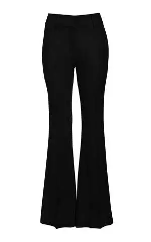 Gabriela Hearst Rhein Flare Trouser In Sportswear Wool - Black