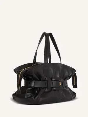 Balmain Large Calfskin Anthem Zip Bag