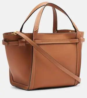 TOD'S T Signature Small Leather Tote Bag