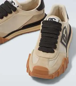 Dolce & Gabbana Dg Suede-trimmed Sneakers