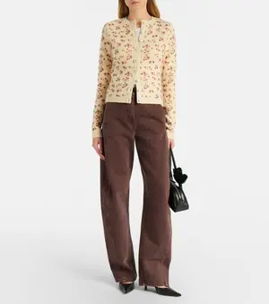 Magda Butrym Wool, Silk, And Cashmere Cardigan