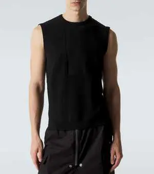 Rick Owens Ribbed-knit Virgin Wool Tank Top