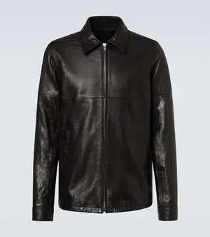 Rick Owens Brad Leather Jacket - Black