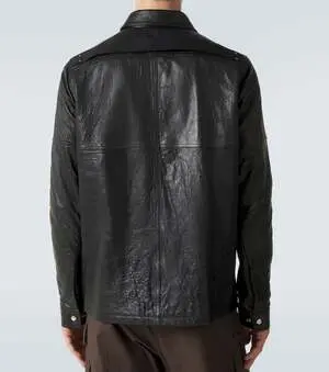 Rick Owens Brad Leather Jacket - Black
