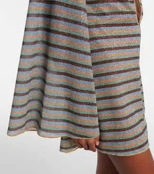 Oseree Lumiere Striped Mini Dress