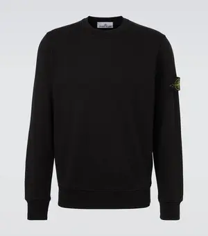 Stone Island Compass Cotton Jersey Sweatshirt - Black