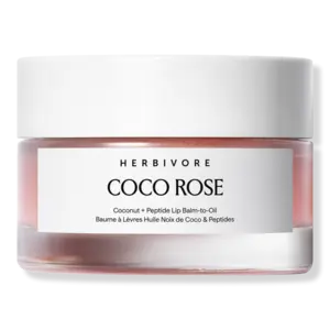 Herbivore Coco Rose Coconut + Peptide Lip Balm-to-oil - One-color