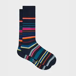 Paul Smith Multistripe Socks - Blue