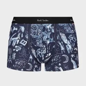 Paul Smith Navy 'little Beasts' Boxer Briefs - Blue