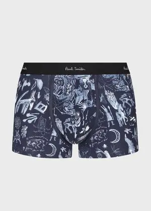 Paul Smith Navy 'little Beasts' Boxer Briefs