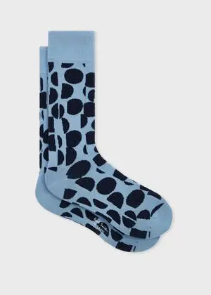 Paul Smith Polka Dot Socks - Blue