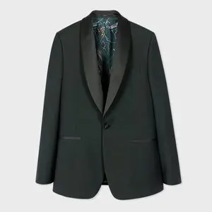 Paul Smith Tailored-fit Dark Wool-mohair Evening Blazer