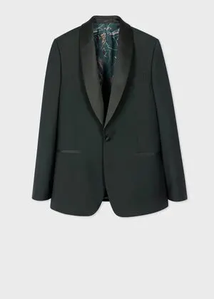 Paul Smith Tailored-fit Dark Wool-mohair Evening Blazer