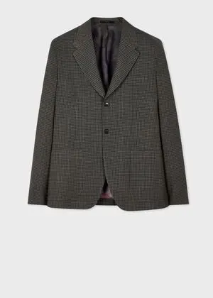 Paul Smith Slim-fit Gingham Check Stretch-wool Three-button Blazer