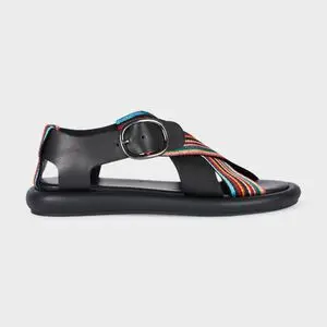Paul Smith Signature Stripe Citrus Sandals - Black