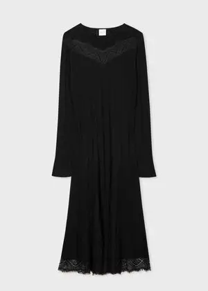 Paul Smith Knitted Lace Trim Dress