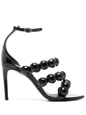 Alaïa Leather Heel Sandals