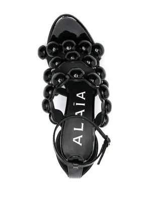 Alaïa Leather Heel Sandals