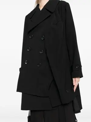 Comme Des Garçons Wool Double-breasted Coat