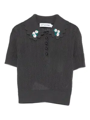 Self-portrait Collared T-shirts For Women