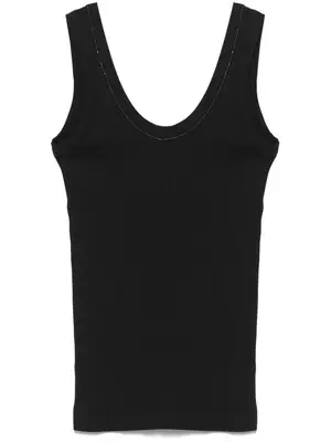 Brunello Cucinelli Cotton Tank Top - Black