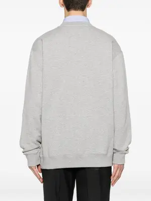 Gucci Logo Cotton Sweatshirt - Grey