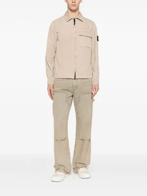 Stone Island Cotton Shirt - Beige