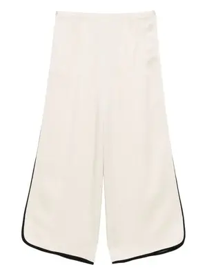 FORTE_FORTE Cropped Trousers - White
