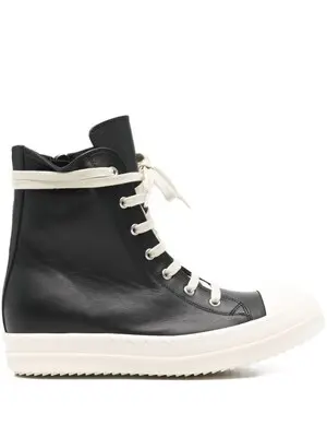 Rick Owens Leather High-top Sneakers