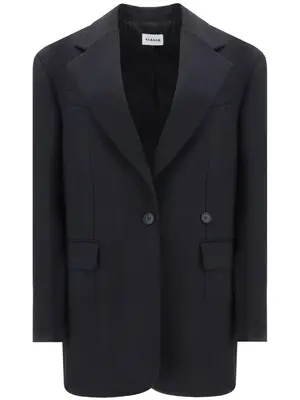PAROSH Wool Single-breasted Blazer Jacket