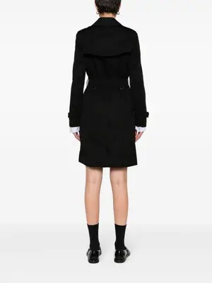 Burberry Chelsea Cotton Trench Coat - Black