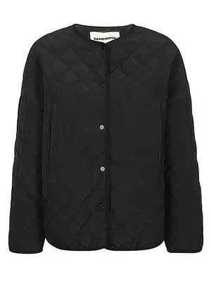 SANDBEIGE Nylon Quilted Jacket - Black