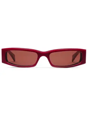 Gucci Rectangular Sunglasses - Red