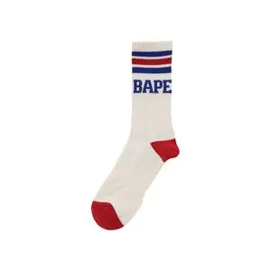 BAPE Stripe Socks - White