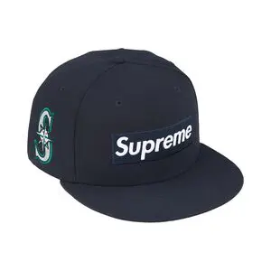 Supreme X Mlb Teams Box Logo New Era Cap - Blue